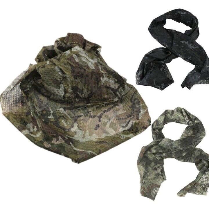 ARMY TACTICAL CAMO SCARF 1.5M SNIPER VEIL SAS DISGUISE SCRIM NET ...