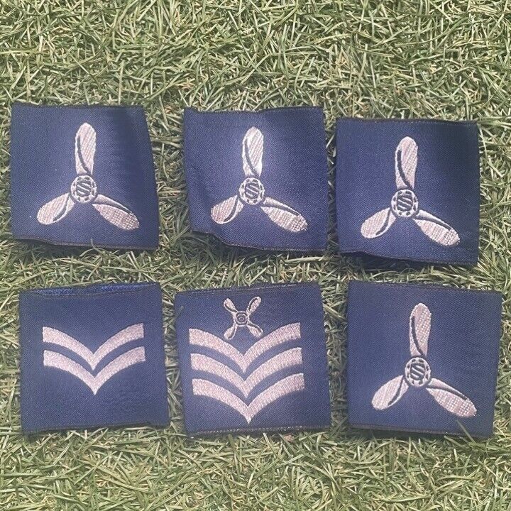 BRITISH RAF ISSUED RANK SLIDES COLLECTORS SET x6 - Tactical Direct