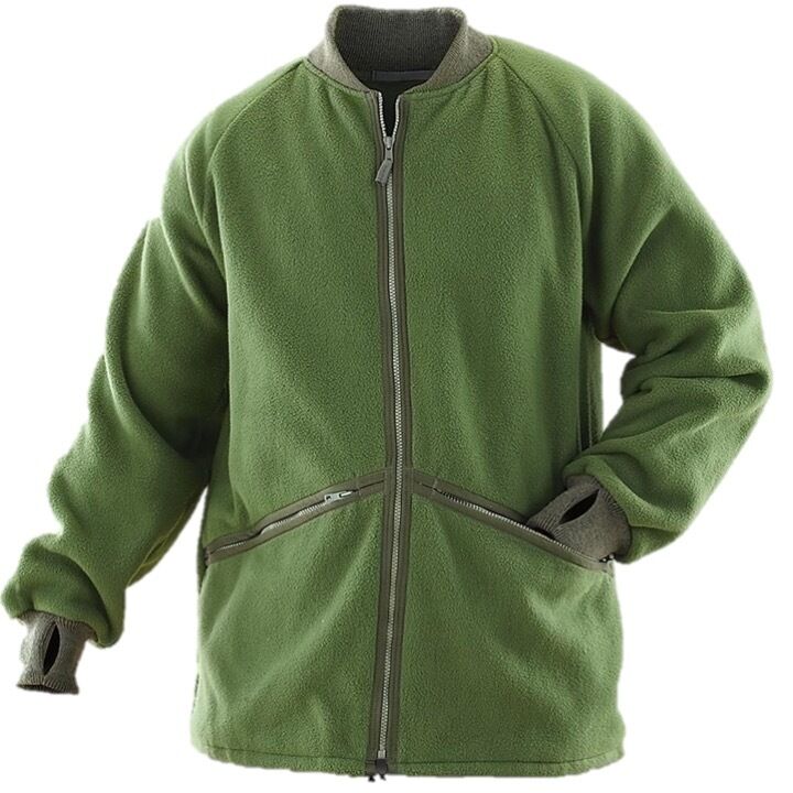 British Army Thermal Fleece Jacket Cold Weather Liner Green Genuine ...