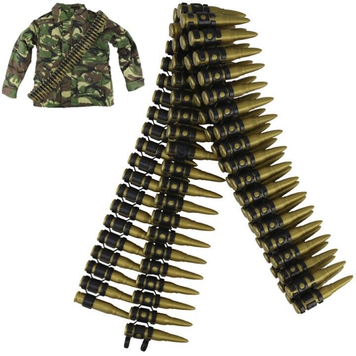 KIDS PLASTIC TOY BULLET BELT SASH BOYS GIRLS ARMY SOLDIER ROLE PLAY ...