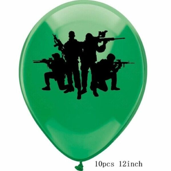 10pk Army Soldier Balloons Boys Birthday Military Theme Party ...