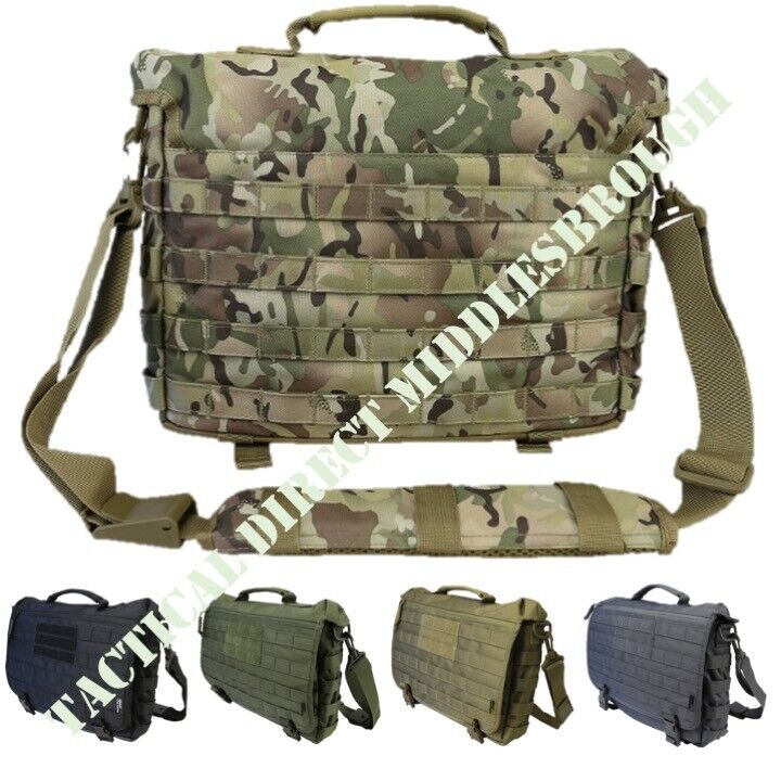 MENS MEDIUM MESSENGER BAG 20 LITRE 20L SHOULDER LAPTOP MOLLE ARMY GRAB ...