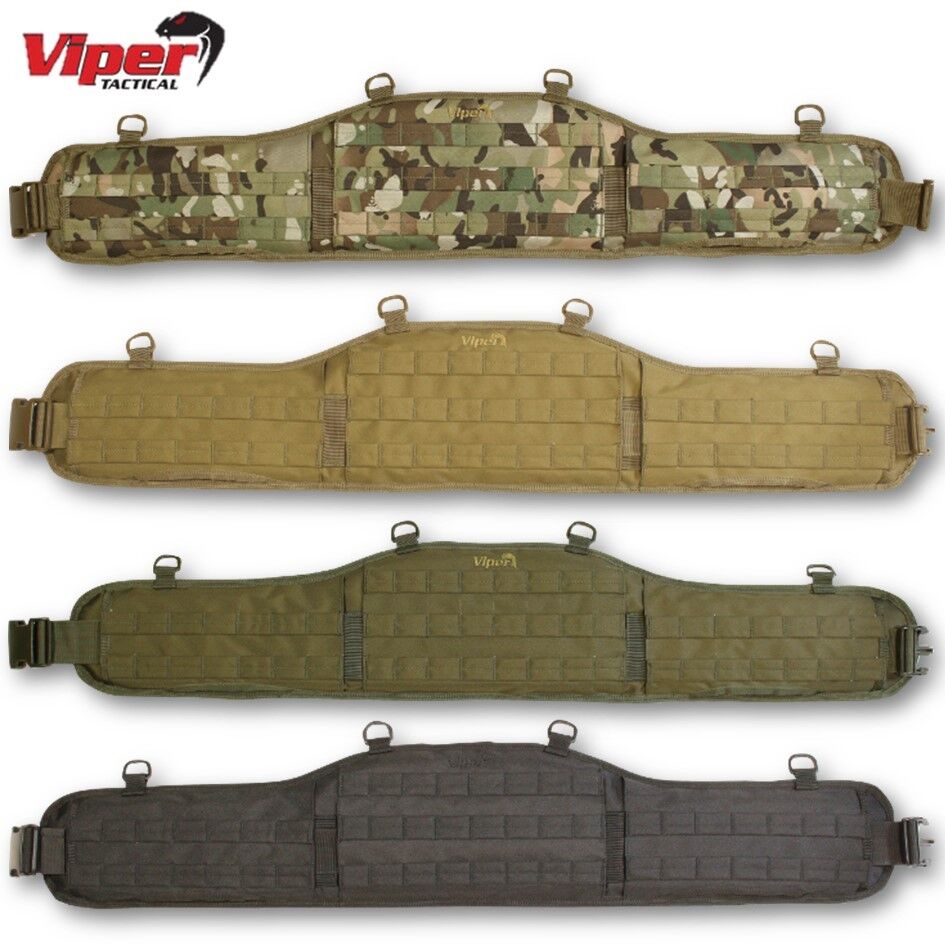 VIPER ELITE WAIST BELT MILITARY PADDED WEBBING MOLLE ARMY PAINTBALLING ...