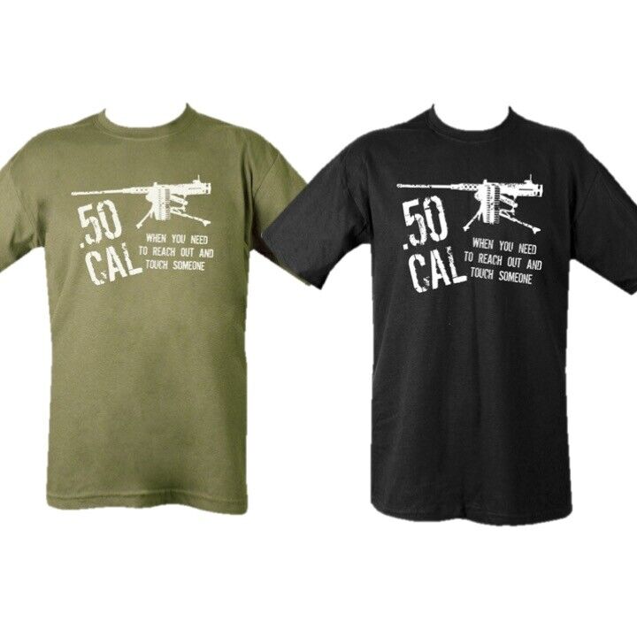 ARMY T-SHIRT 50 CAL SNIPER REACH OUT TOUCH SOMEONE MENS S-2XL 100% ...