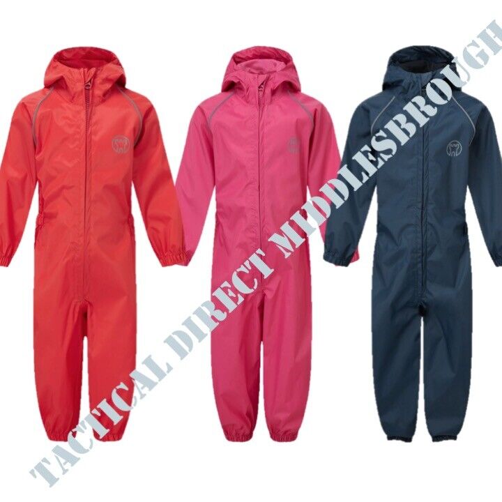 BLUE CASTLE KIDS ALL IN ONE RAINSUIT WATERPROOF PUDDLE SUIT OVERALLS BOYS GIRLS - Tactical Direct