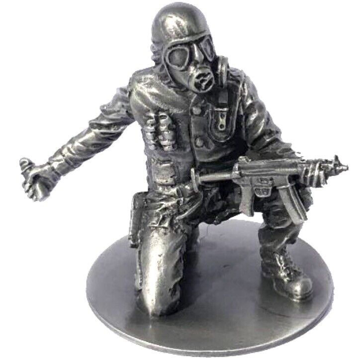 BRITISH ARMY SAS SOLDIER PEWTER MINI FIGURE COLLECTABLE MODEL ...