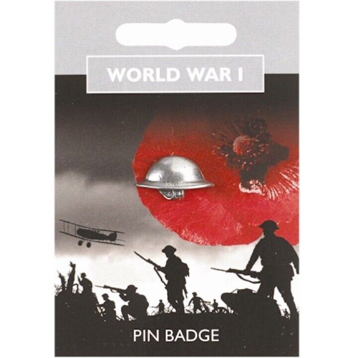 WW1 MILITARY TOMMY HELMET PIN BADGE MENS KIDS GIFT ARMY NAVY RAF ...
