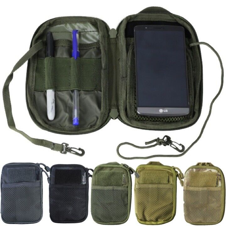 ARMY POCKET ORGANISER POUCH PHONE NOTEBOOK PENS COMPASS HOLDER MTP BTP ...