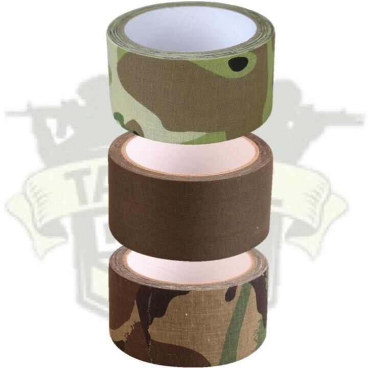 ARMY 8M FABRIC TAPE ULTRA STRENGTH ADHESIVE RIFLE CONCEALMENT AIRSOFT ...
