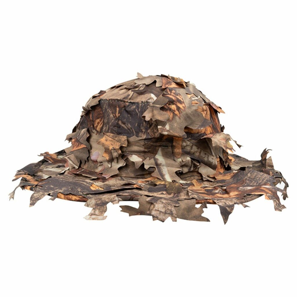 JACK PYKE MENS 3D LEAFY BUSH HAT GHILLIE CONCEALMENT HUNTING CAMO BUSH ...