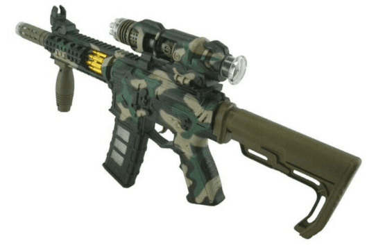 KIDS Camo M4 SNIPER RIFLE TOY GUN LIGHTS SOUND VIBRATION BOYS ARMY SOLDIER PLAY - Tactical Direct