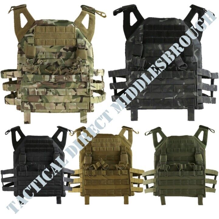 BUCKLE-TEK JUMP PLATE CARRIER MENS TACTICAL VEST LIGHTWEIGHT AIRSOFT ...