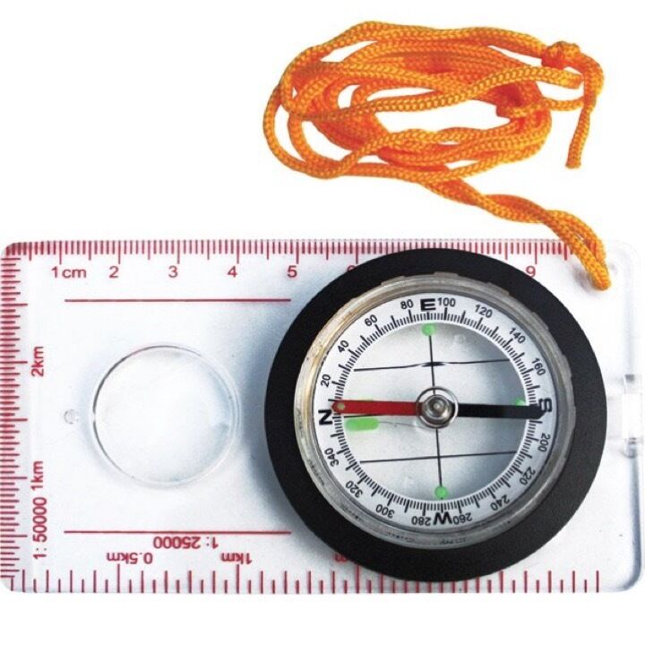 MILITARY LIQUID COMPASS RULER SCALE ORIENTEERING ARMY CADET BASIC ...