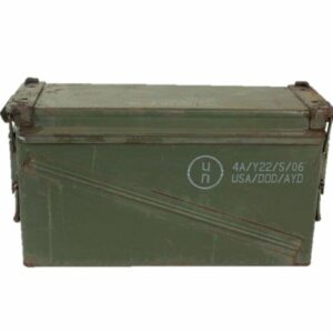 MILITARY ARMY SURPLUS ISSUED 40mm AMMO BOX METAL STORAGE CONTAINER TOOL ...