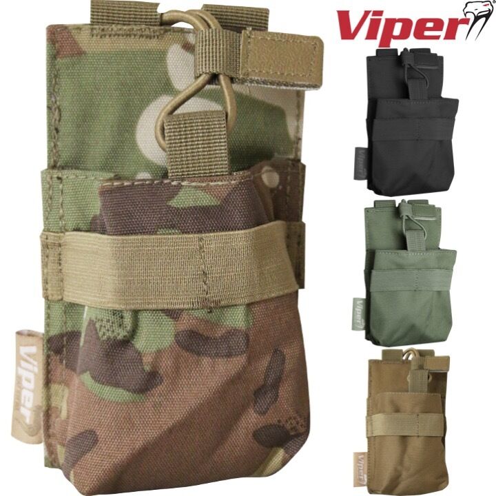 VIPER GPS RADIO POUCH TACTICAL MOLLE COMMS HOLDER SECURITY WEBBING MTP ...