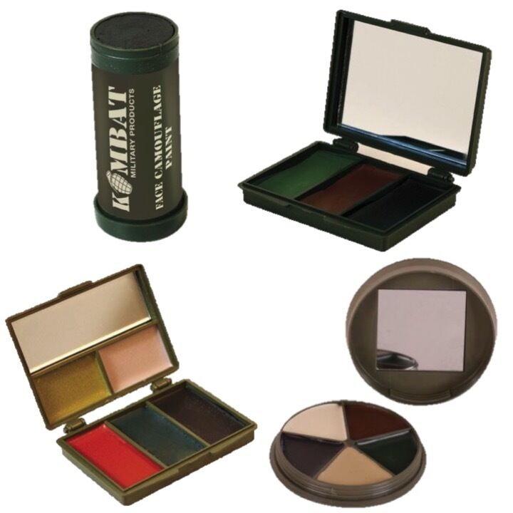 ARMY CAMO CREAM GREEN BROWN BLACK MTP WW1 WW2 FACE PAINT FANCY DRESS ...