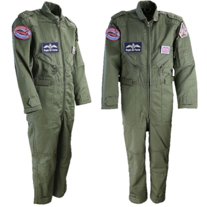 BOYS RAF FLIGHT SUIT RED ARROWS BRITISH ARMY PILOT COVERALLS FANCY ...