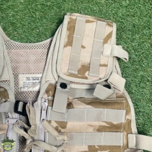 BRITISH ARMY TACTICAL LOAD CARRYING VEST WEBBING WAISTCOAT DESERT CAMO ...