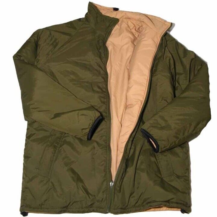 British Army Thermal Jacket S M L XL Reversible GREEN/SAND Genuine ...