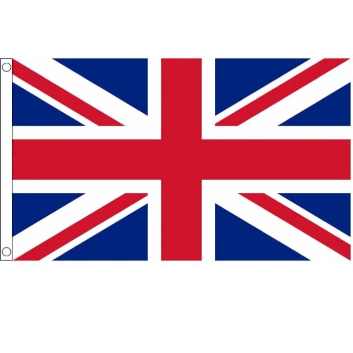 LARGE UNION JACK FABRIC FLAG METAL EYELETS 8X5ft 5x3ft 3x2ft UK GREAT ...