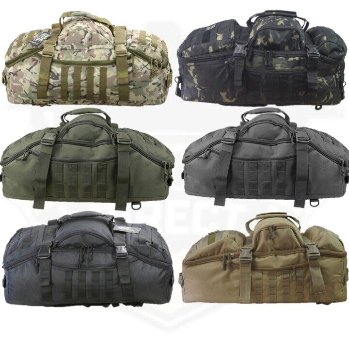 BRITISH ARMY STYLE DUFFLE HOLDALL BAG 60 LITRE RUCKSACK MTP CADET ...