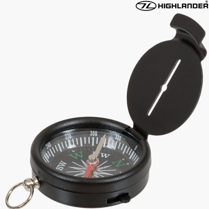 Highlander Deluxe Pocket Map Compass Degrees SCALE ORIENTEERING CADET ...