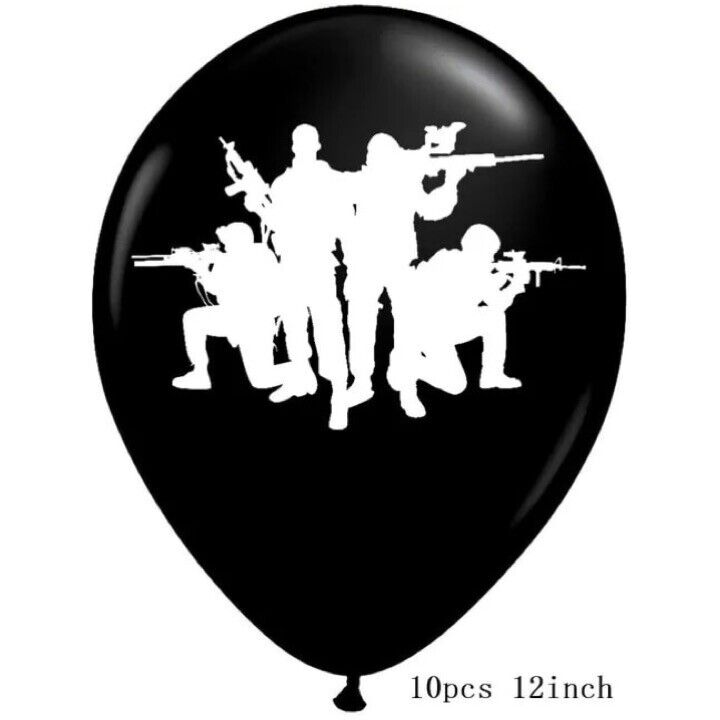 10pk Army Soldier Balloons Boys Birthday Military Theme Party ...