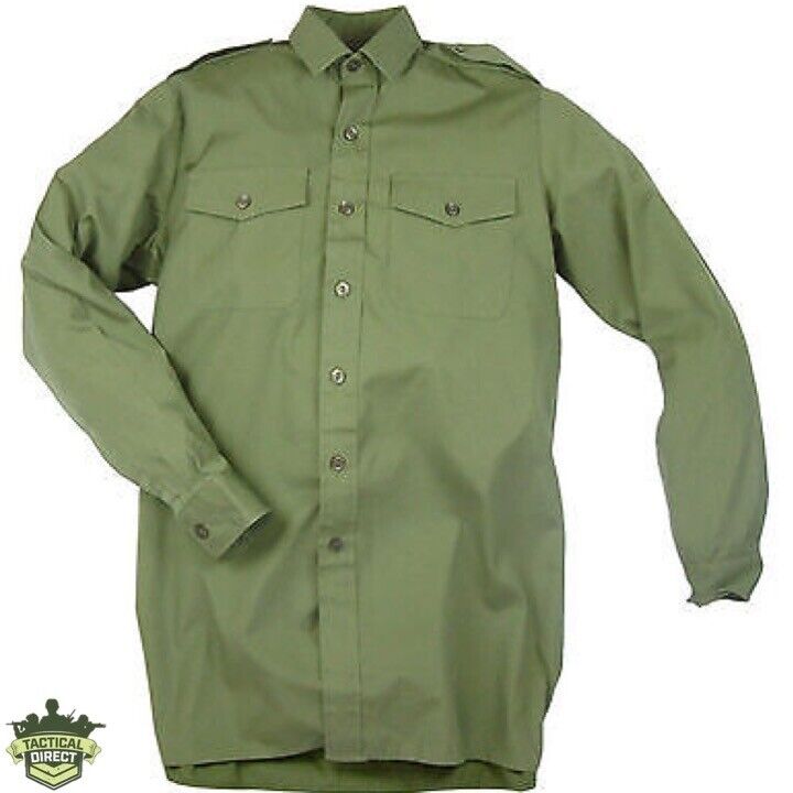 BRITISH ARMY SURPLUS MANS GENERAL SERVICE SHIRT LONG SLEEVE SOLDIER ...