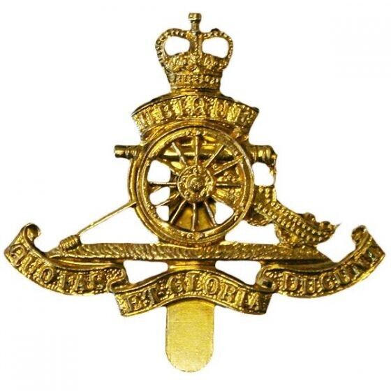 Brass Royal Artillery Beret Cap Badge RA British Army Issued Military ...