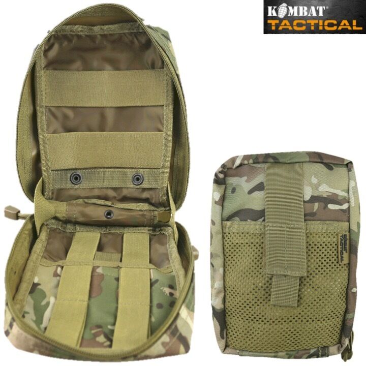 MEDIC MOLLE WEBBING POUCH ZIPPED FIRST AID KIT HOLDER BTP MTP CAMO ...