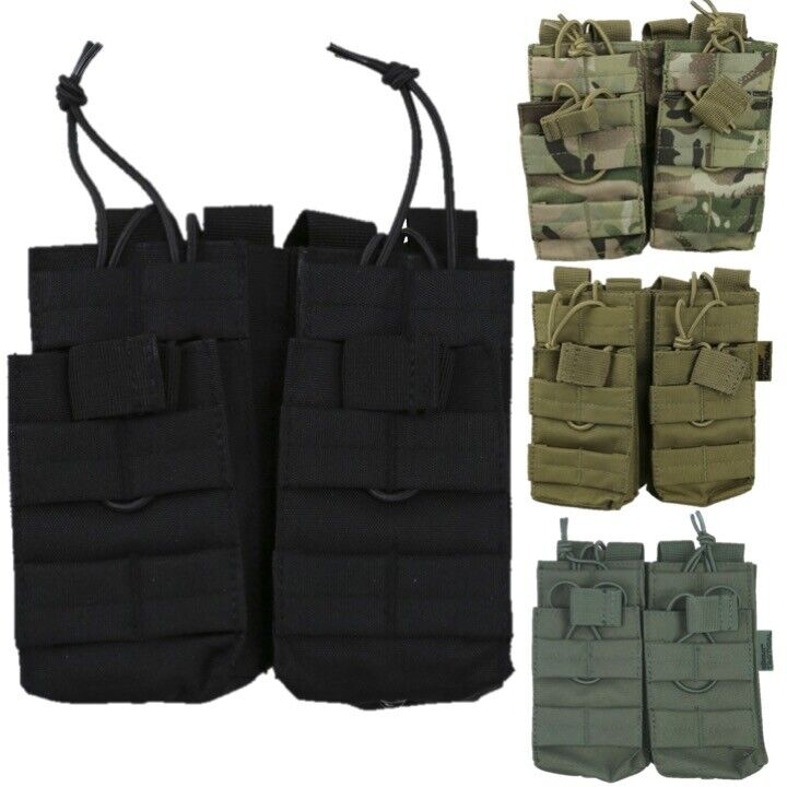 WEBBING MOLLE DOUBLE DUO MAGAZINE AMMO POUCH X4 MAGS PAINTBALLING ...